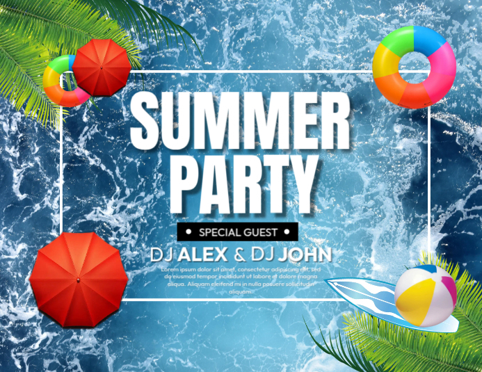 Summer Party เทมเพลต | PosterMyWall