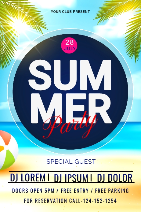 summer party Template | PosterMyWall