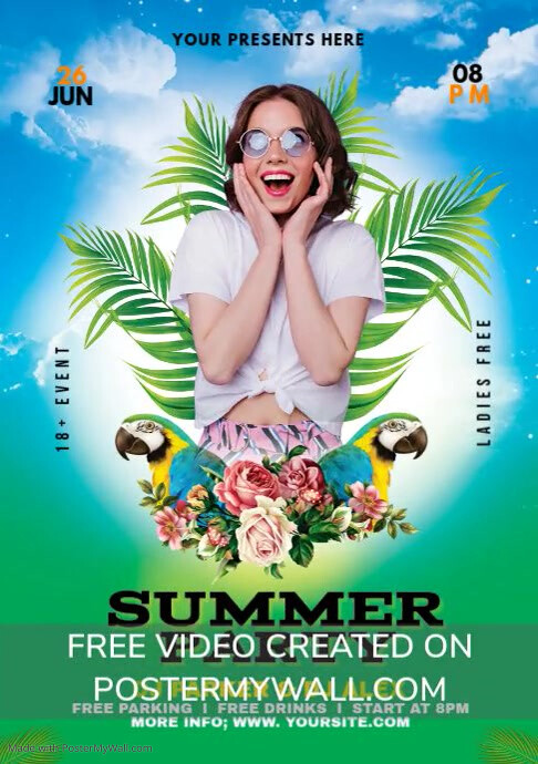 SUMMER PARTY Template | PosterMyWall
