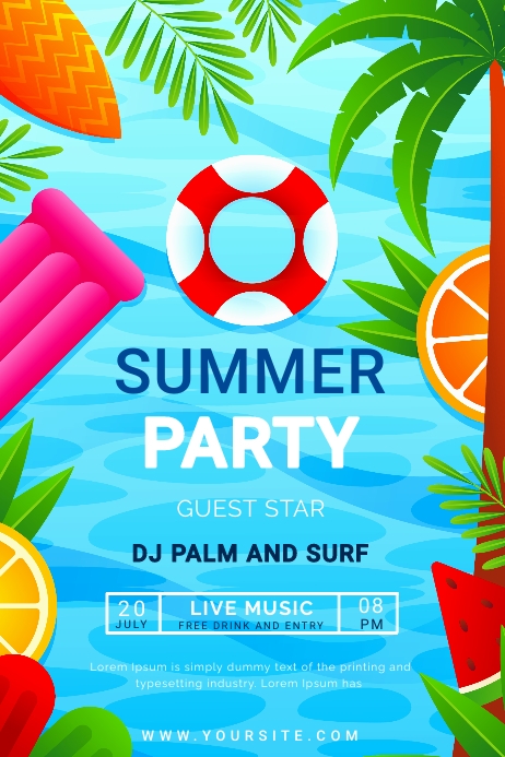 summer party Template | PosterMyWall