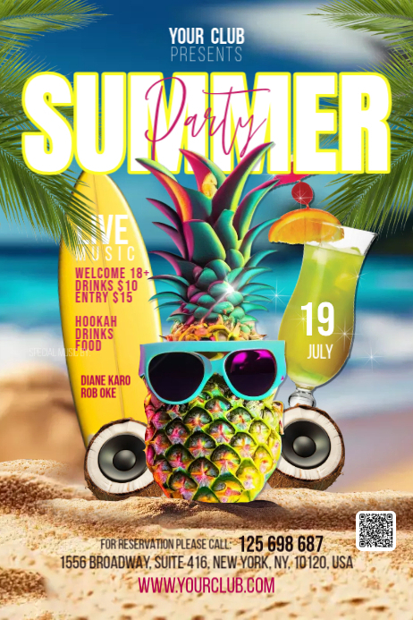 Copy of Summer Party | PosterMyWall