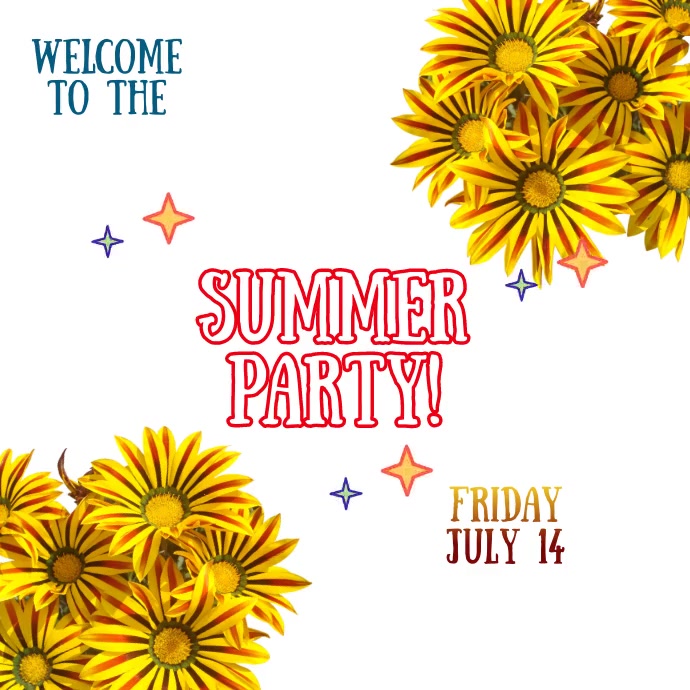 Summer party design template | PosterMyWall