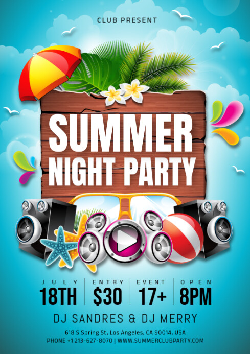 summer party Template | PosterMyWall