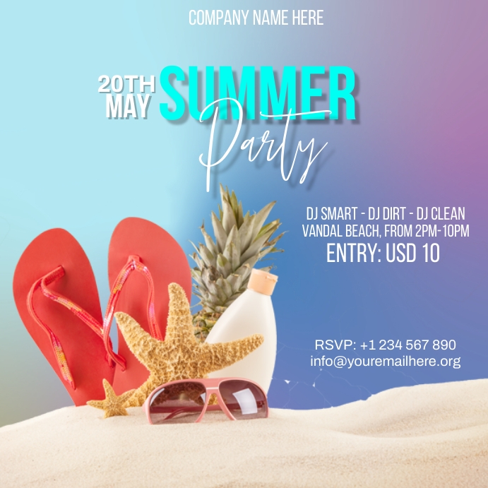 summer party Template | PosterMyWall