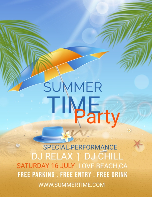 SUMMER PARTY FLAYER TEMPLATE | PosterMyWall