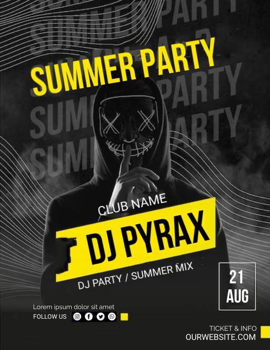 SUMMER PARTY FLAYER TEMPLATE | PosterMyWall