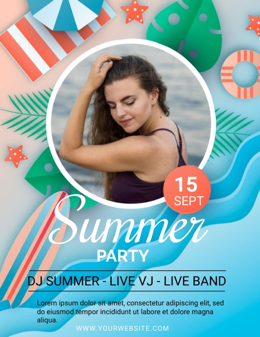 De Plantilla de Flayer de Fiesta de Verano | PosterMyWall