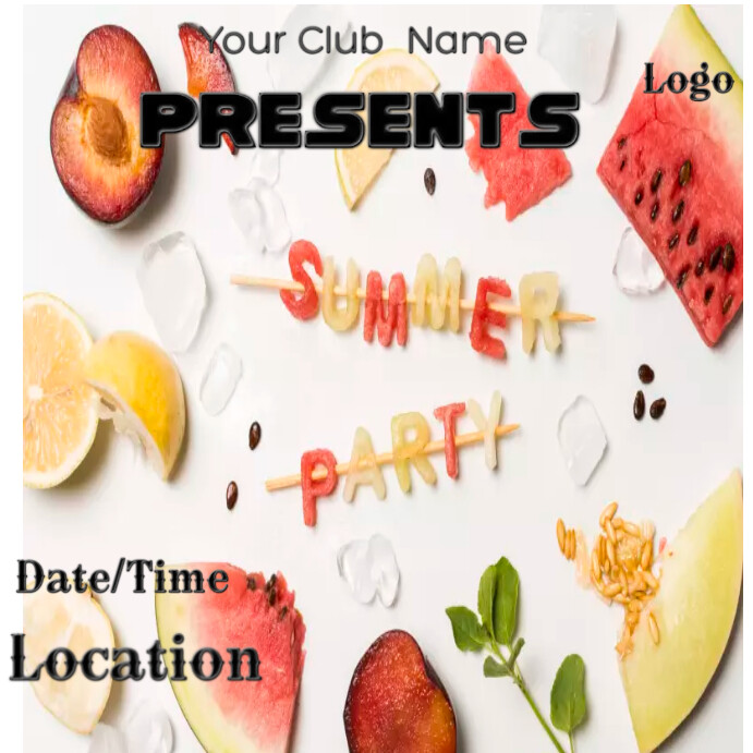 Summer party flier Template | PosterMyWall