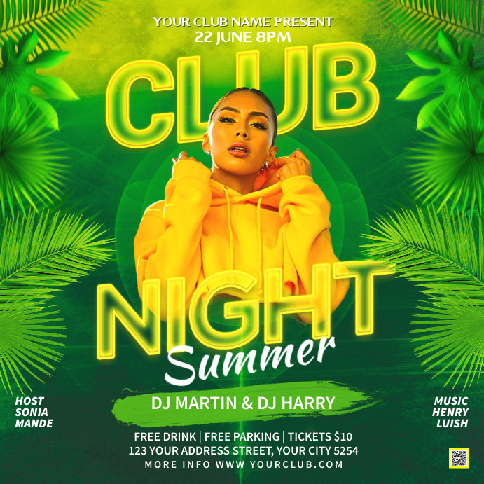 Summer party flyer design Template | PosterMyWall