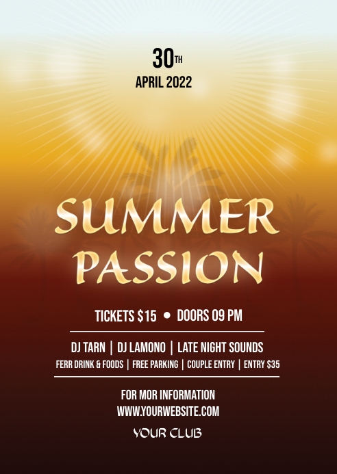 Copy of Summer Party Flyer | PosterMyWall