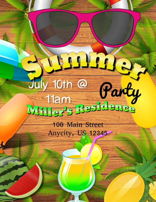 Summer Party Template | PosterMyWall