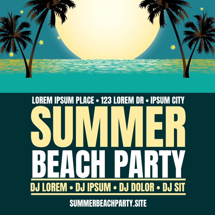 Plantilla de De Insta Template.r de La Fiesta de Verano | PosterMyWall