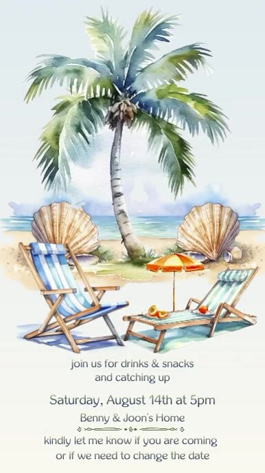 Summer Party Invitation Template | PosterMyWall