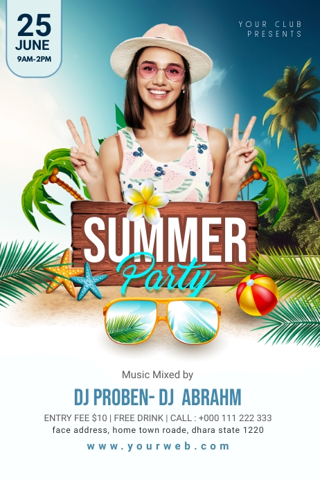 Copy of Summer Party poster | PosterMyWall