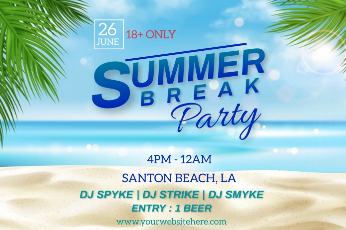 summer party poster Template | PosterMyWall