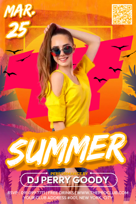 Summer Party Poster Template | PosterMyWall