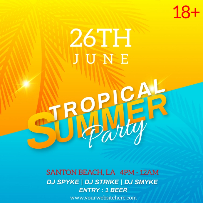 Copy of summer party poster | PosterMyWall
