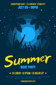 SUMMER ROCK PARTY FLYER Template | PosterMyWall