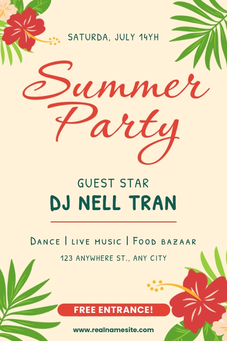 Copy of Summer Party Poster | PosterMyWall