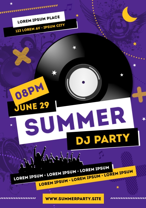 SUMMER PARTY POSTER Template | PosterMyWall