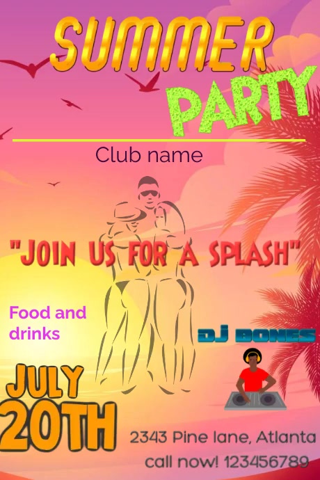 SUMMER event flyer Template | PosterMyWall