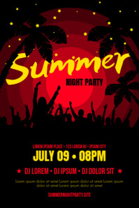 SUMMER ROCK PARTY FLYER Template | PosterMyWall