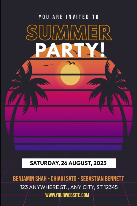 Copy of summer party poster | PosterMyWall