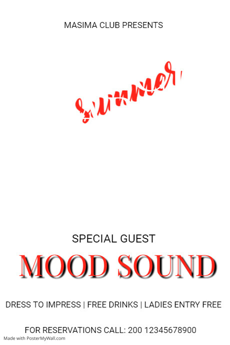 Summer Party Poster Template | PosterMyWall