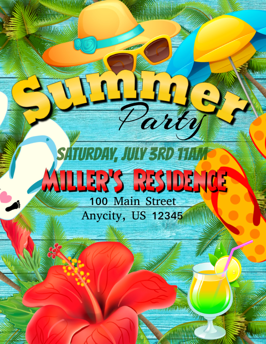 Summer Party Template | PosterMyWall
