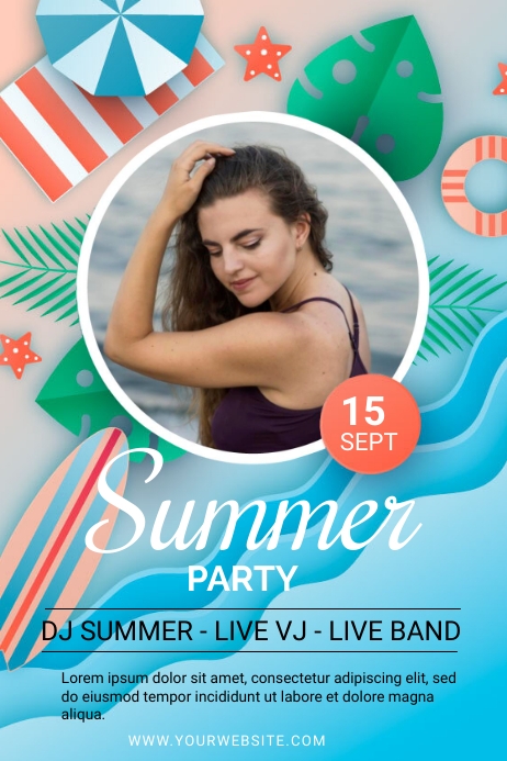 SUMMER PARTY POSTER TEMPLATE | PosterMyWall