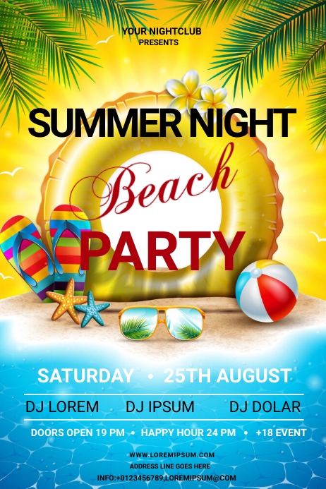 SUMMER PARTY POSTER TEMPLATE | PosterMyWall