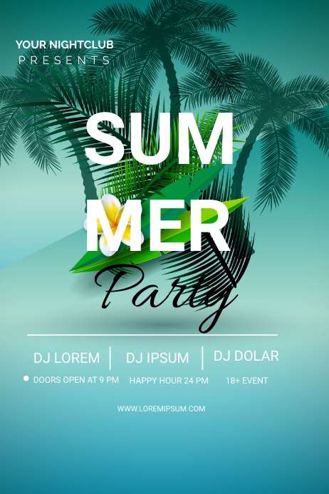 Copy of SUMMER PARTY POSTER TEMPLATE | PosterMyWall