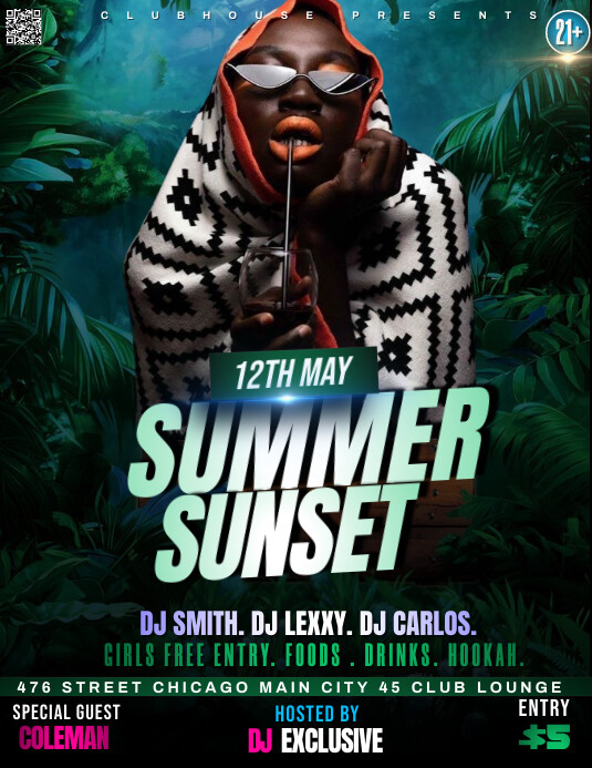 summer party posters Template | PosterMyWall