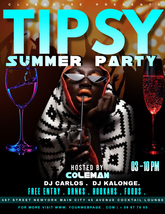 summer party posters Template | PosterMyWall