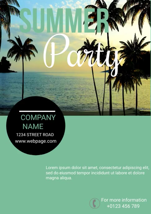 SUMMER PARTY TEMPLATE | PosterMyWall
