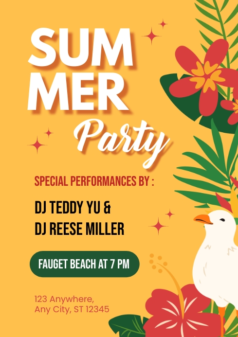 summer party template | PosterMyWall