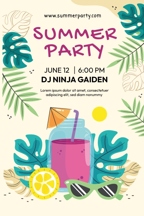summer party template | PosterMyWall