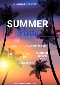 SUMMER PARTY TEMPLATE | PosterMyWall
