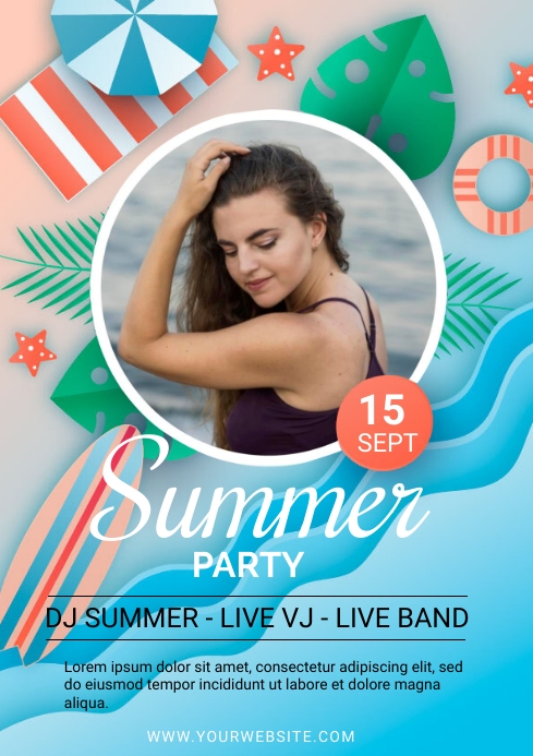 SUMMER PARTY TEMPLATE | PosterMyWall