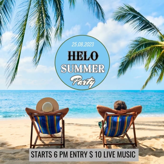 Summer party template | PosterMyWall
