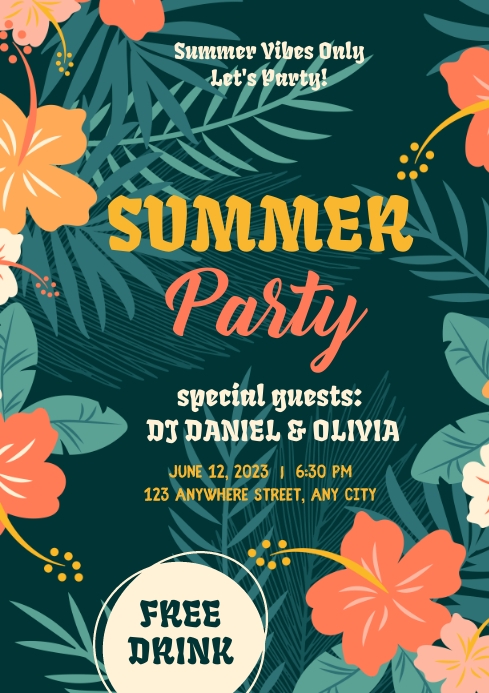summer party template | PosterMyWall