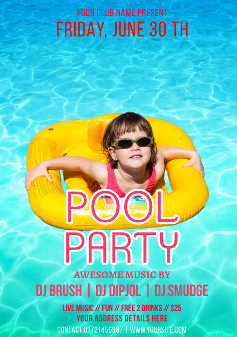 Copy of SUMMER PARTY TEMPLATE | PosterMyWall