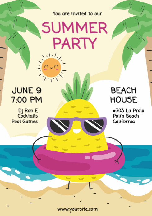 summer party template | PosterMyWall