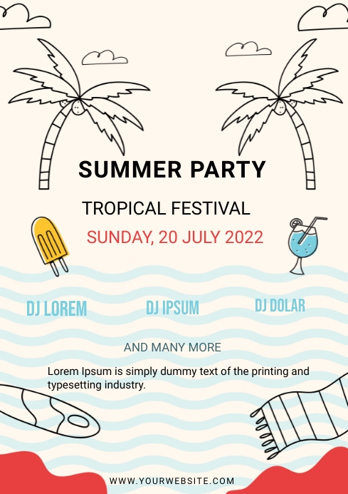 SUMMER PARTY TEMPLATE | PosterMyWall