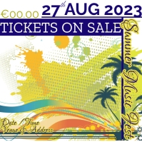 SUMMER FEST tickets on sale Template | PosterMyWall
