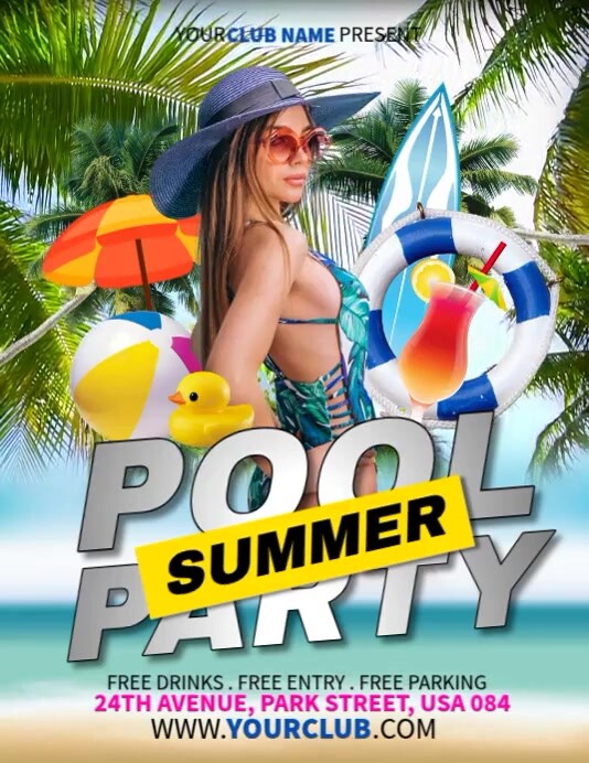 Copy of Summer Pool Party | PosterMyWall