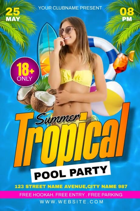 Copy of Summer Pool Party | PosterMyWall