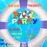 POOL PARTY INSTAGRAM POST Template | PosterMyWall