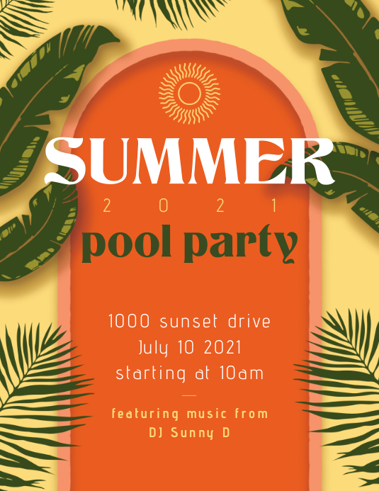 Copy of Summer Pool Party Template | PosterMyWall