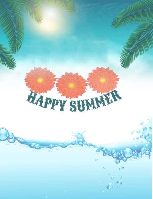 Plantilla de summer poster | flyer summer | summer ads | PosterMyWall